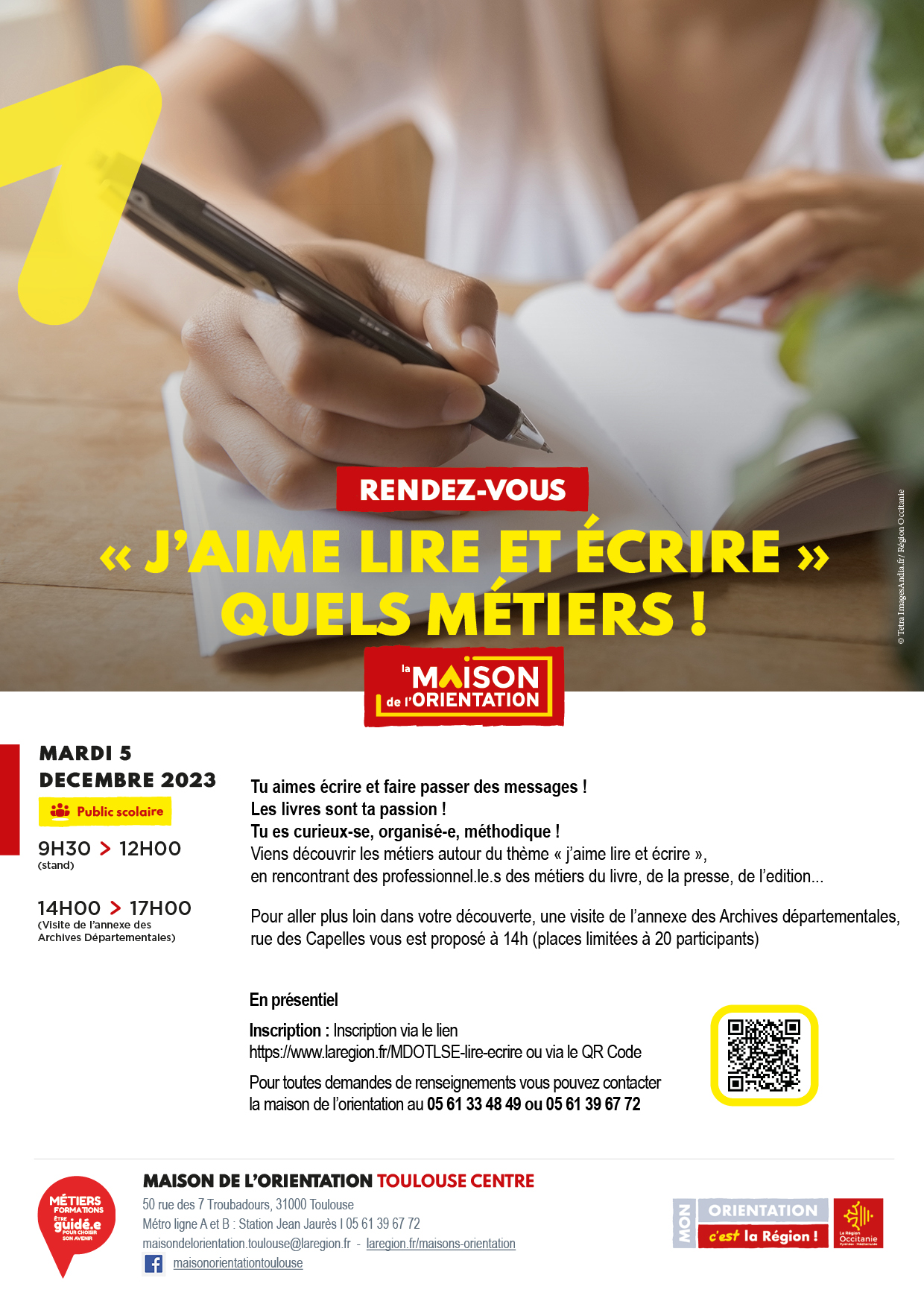 « Les métiers autour du thème J’aime lire et écrire » | FCPE